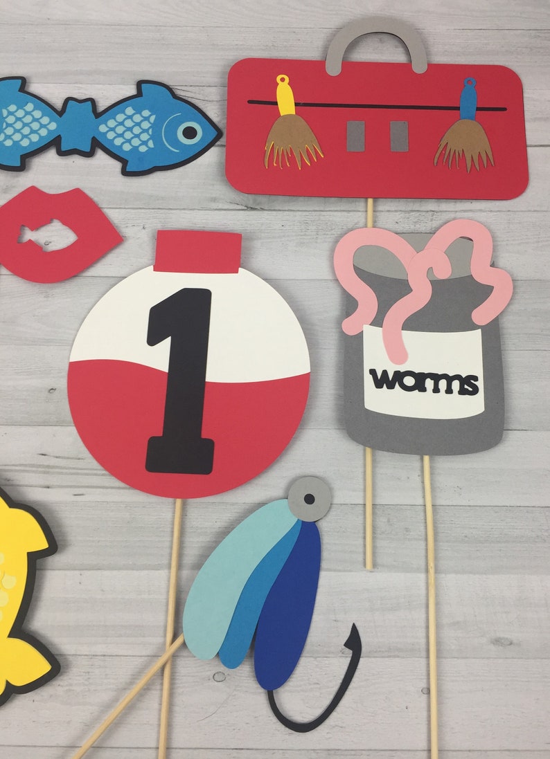 FISHING Photo Props Fishing Birthday Props 1st Birthday - Etsy