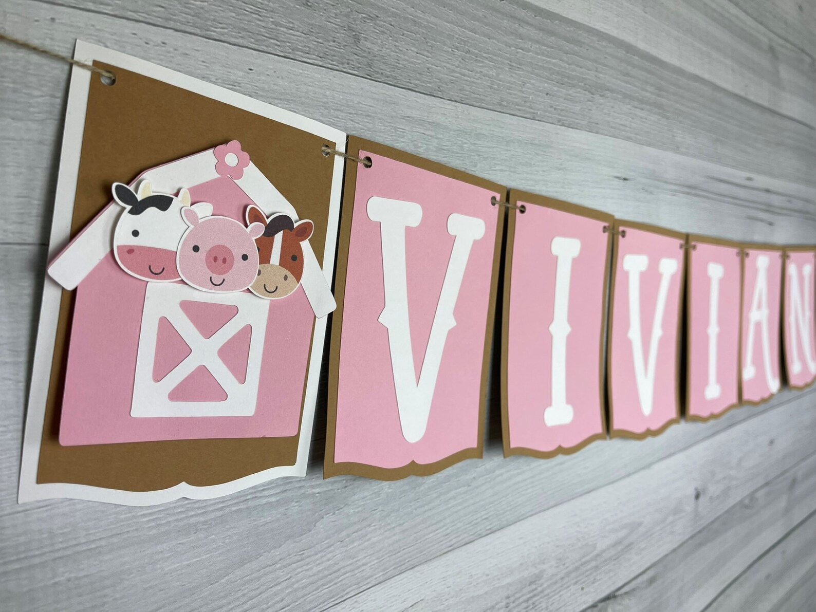 Barn Name Banner Name & Age Farm Banner Farm Birthday - Etsy