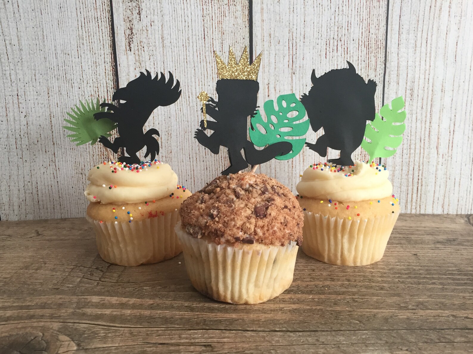 Wild Things Cupcake Toppers Where The Wild Things Are Wild | Etsy