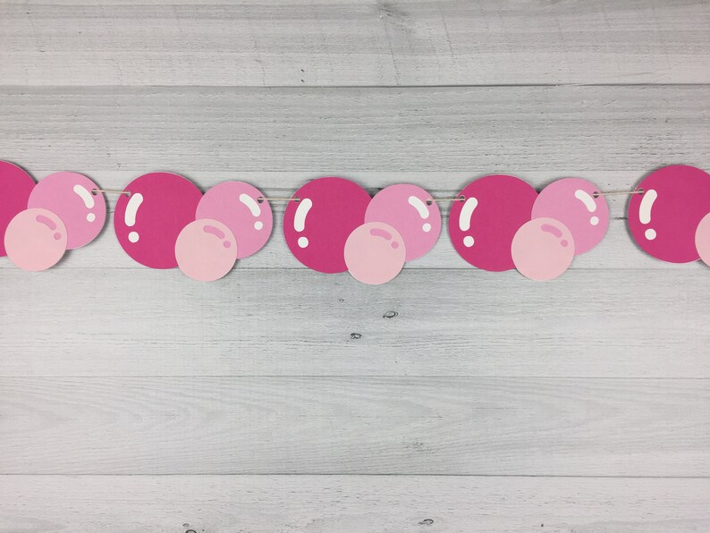 Bubbles Garland - Bubble Birthday - Pink Bubble Party - Mermaid Bubbles ...