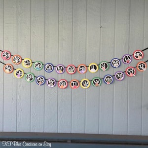 Alphabet Banner- A to Z -uppercase & Lowercase Letters- Baby Room Decor ...