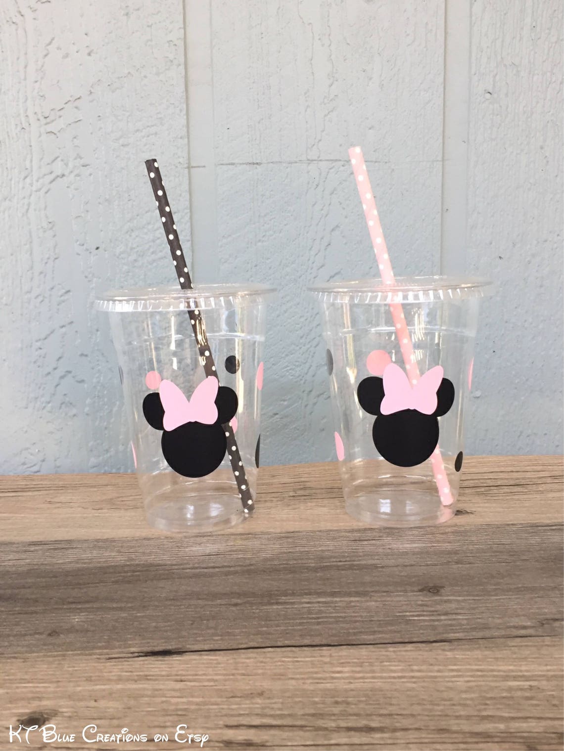 Minnie Mouse Party Cups Hot Pink & Black Disposable | Etsy