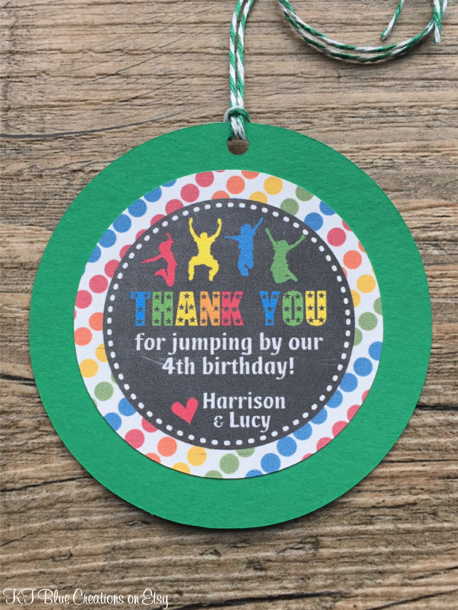Jump Party Favor Tags Jump Birthday Birthday Favor Tags - Etsy