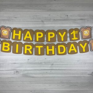 Breakfast Toast Birthday Banner - Toast Birthday - Birthday Brunch ...