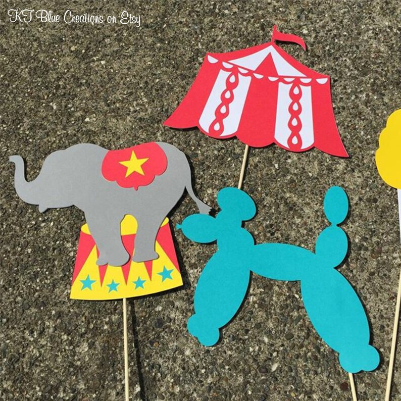 Circus Birthday Photo Props circus Party Props Carnival - Etsy