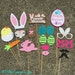 Easter Photo Props - Set of 16 - Spring Photo Props, Photo Booth Props ...
