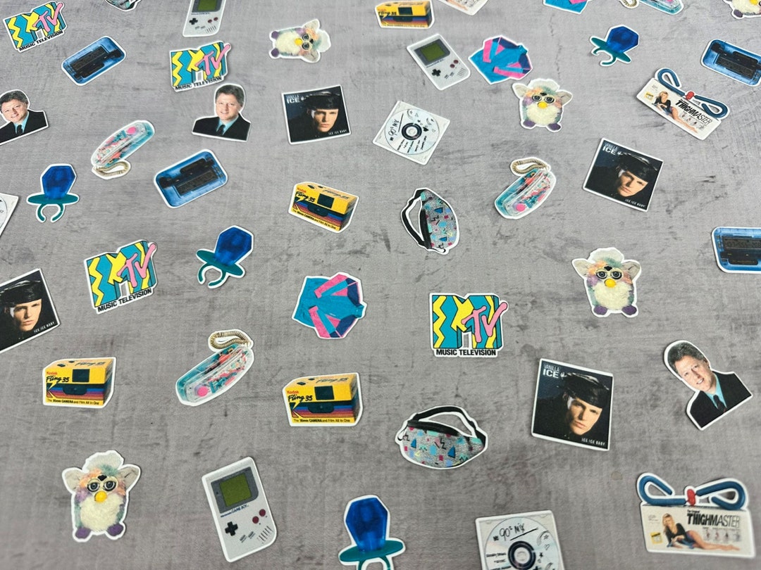 90's Party Confetti -1990's Theme Birthday -90's Table Confetti ...