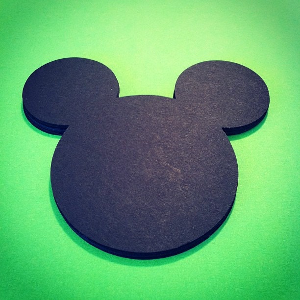 Mickey Mouse Die Cuts 4.5 Inches Mickey Head Die Cuts - Etsy