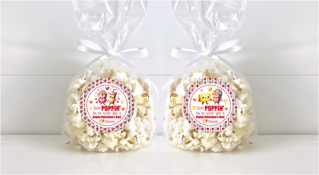 Valentine Exchange Stickers - Custom Valentine Stickers -candy Bags ...