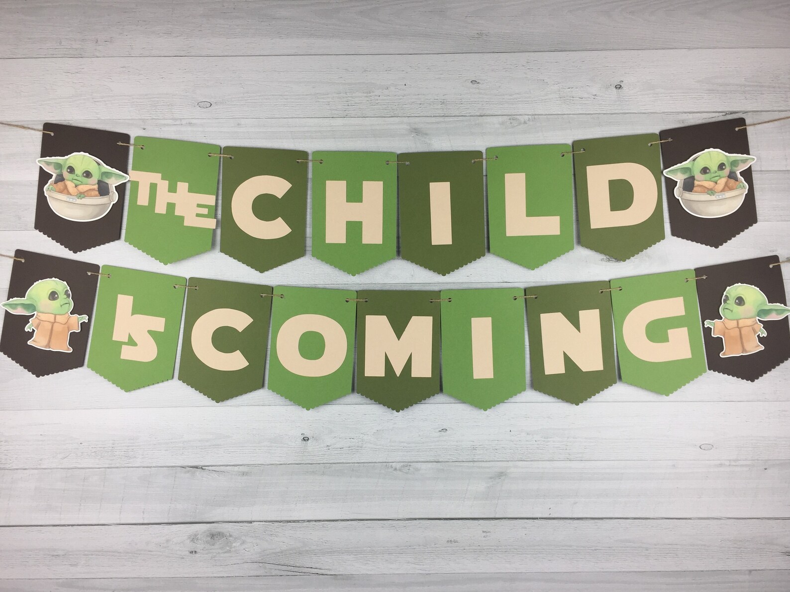 Baby Alien Baby Shower Banner the Child is Coming Banner the Child Baby ...