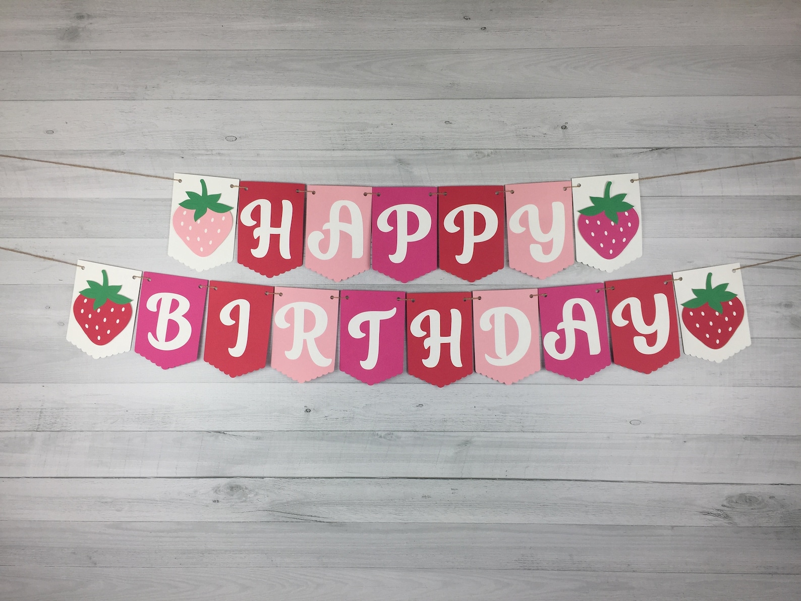Strawberry Birthday Banner - Strawberry Party - Berry Sweet - Sweet One ...