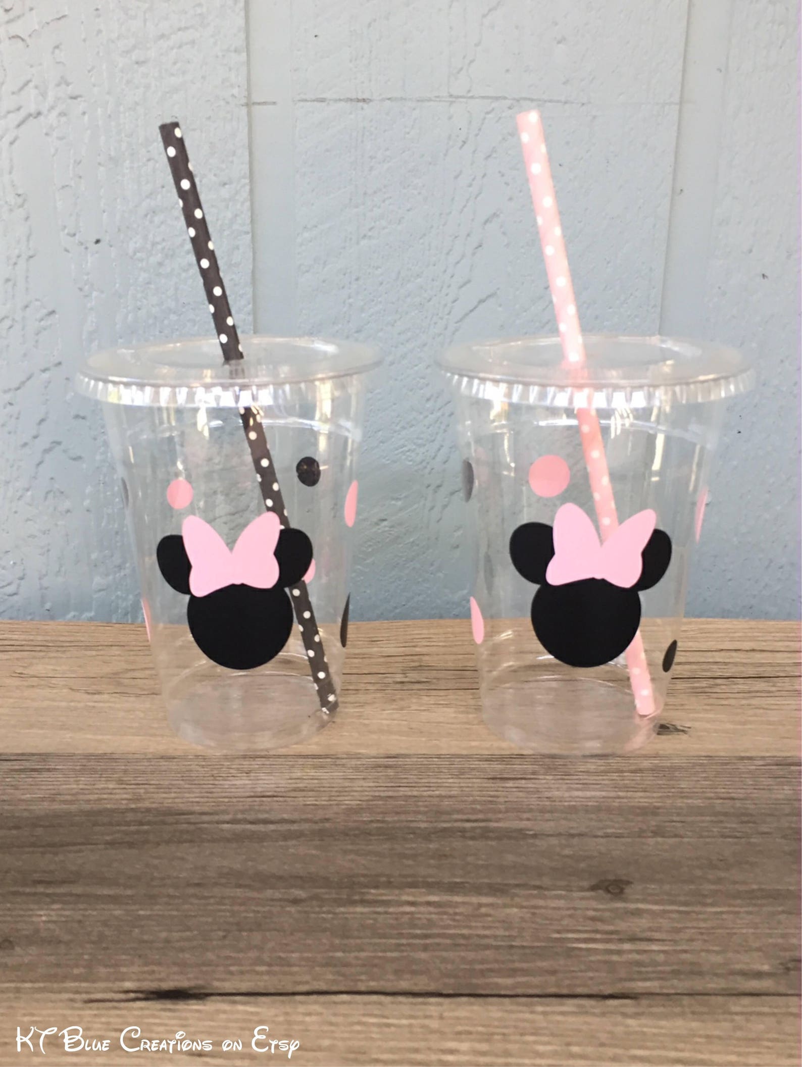 Minnie Mouse Party Cups Light Pink & Black Disposable - Etsy