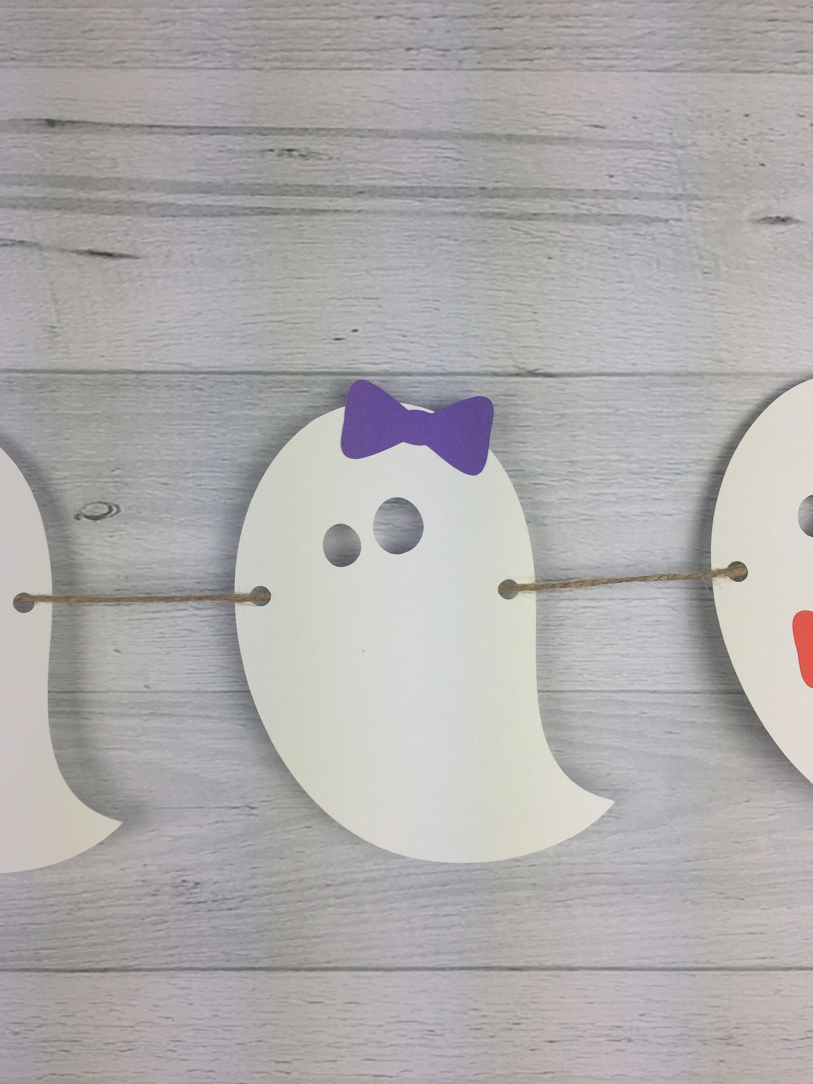 Ghost Gender Reveal Garland - Boo-y or Ghoul Shower - Gender Reveal ...