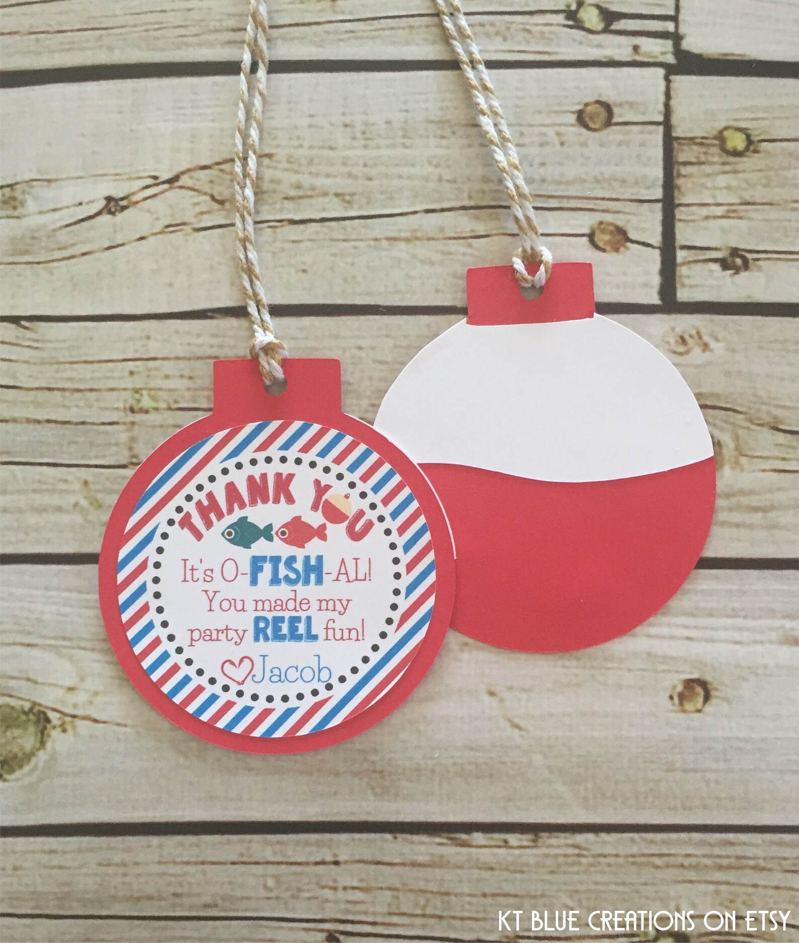 FISHING Birthday Favor Tags Fishing Birthday Tags Fishing | Etsy