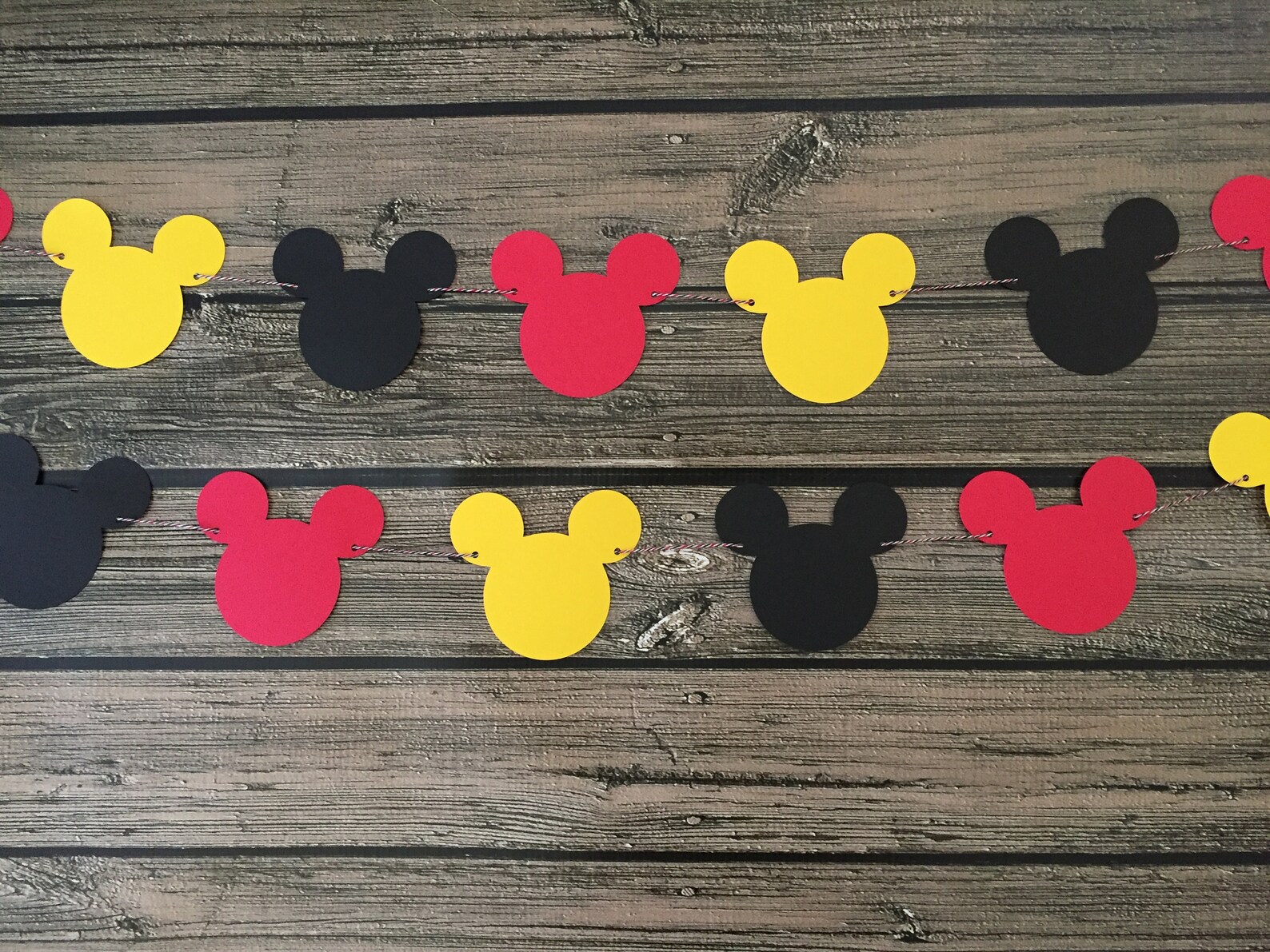 Mickey Garland Mickey Banner Mickey Head Garland Mickey | Etsy