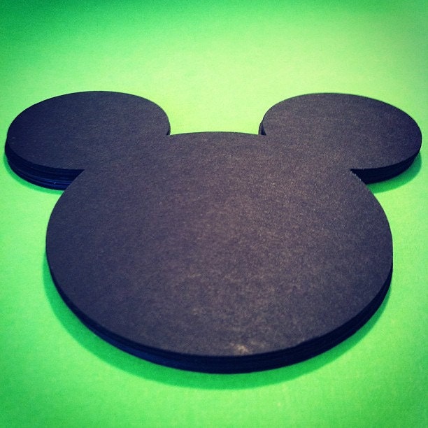 Mickey Mouse Die Cuts 4.5 Inches Mickey Head Die Cuts - Etsy