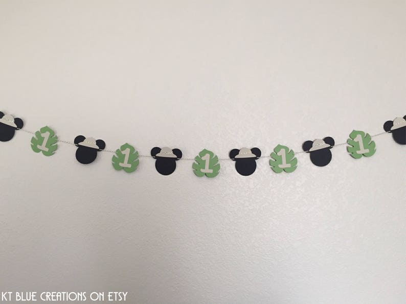 Mickey Mouse SAFARI Garland Mickey Birthday Mickey Safari - Etsy