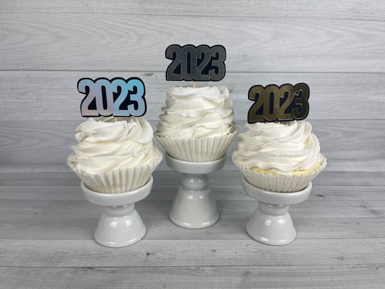 2023 Cupcake Toppers 2023 NYE Toppers New Year's Eve - Etsy