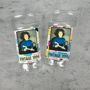 1990's Party Cups - Vintage 1994 - 30th Birthday Photo Cups - 1990's ...