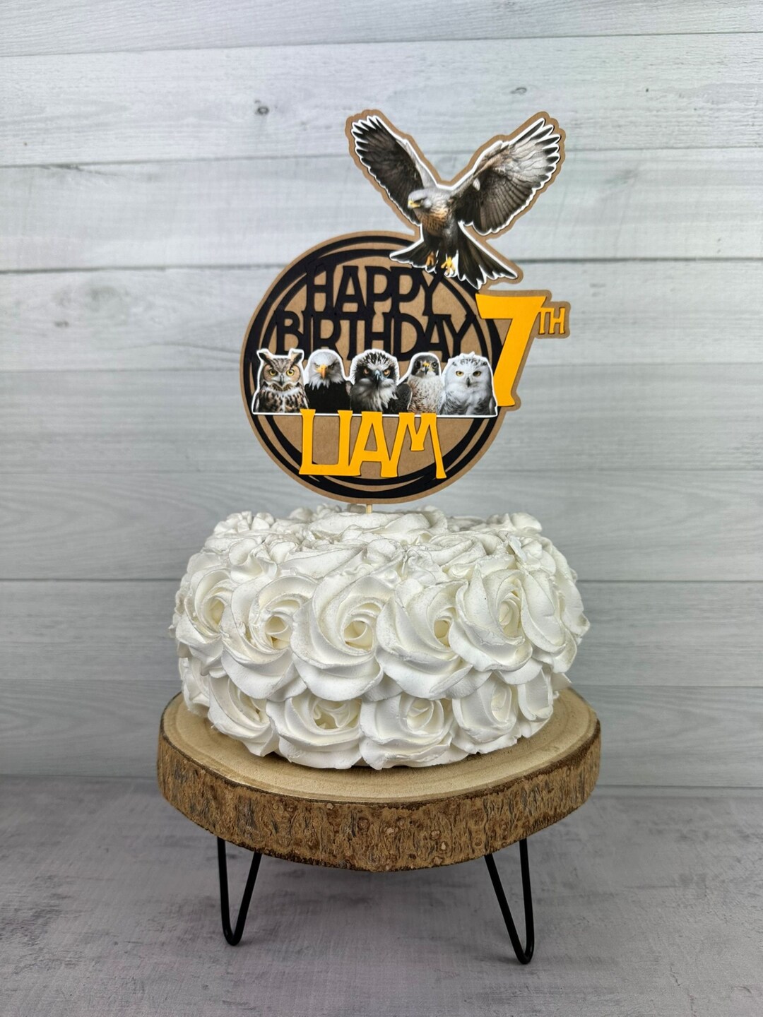Birds of Prey Cake Topper - Hunting Birds Birthday - Peregrine Falcon ...