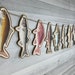 FISH Garland Vintage Fish Garland Realistic Fish Banner Fishing ...