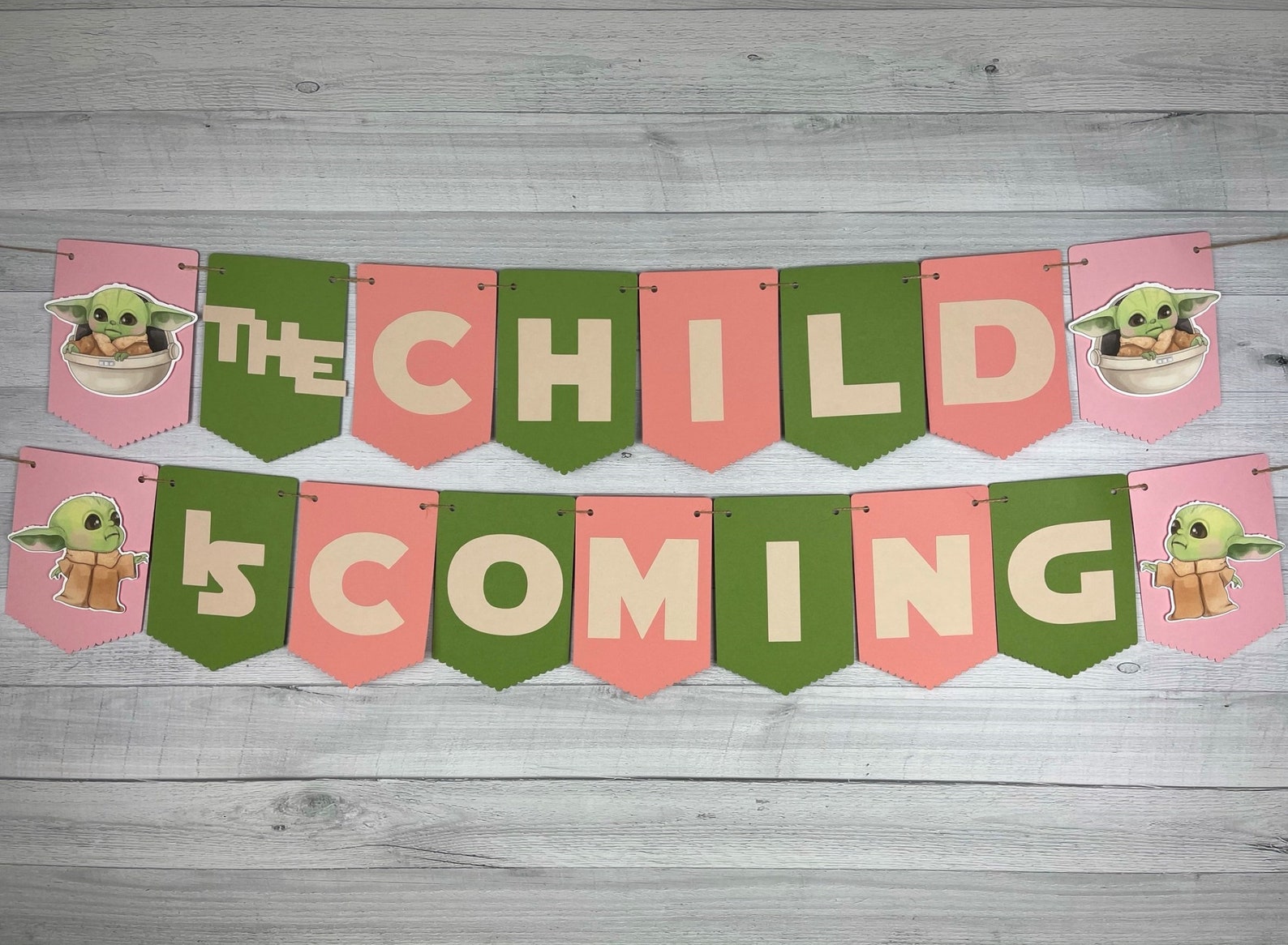Girl Baby Alien Baby Shower Banner the Child is Coming Banner the Child ...