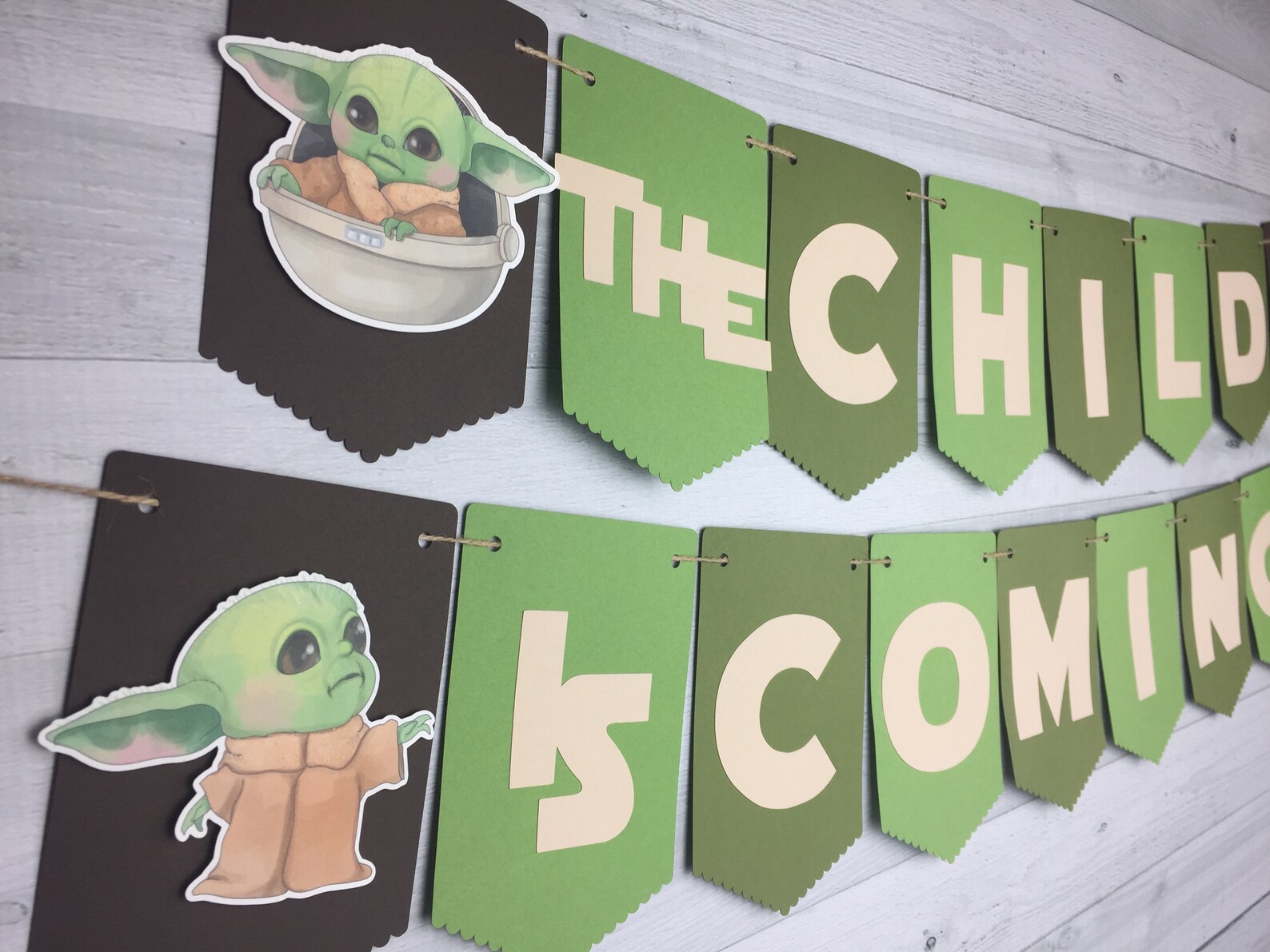 Baby Alien Baby Shower Banner the Child is Coming Banner the Child Baby ...