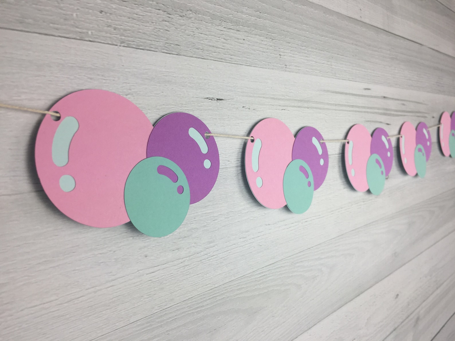 Bubbles Garland - Bubble Birthday - Girl Bubble Party - Mermaid Bubbles ...