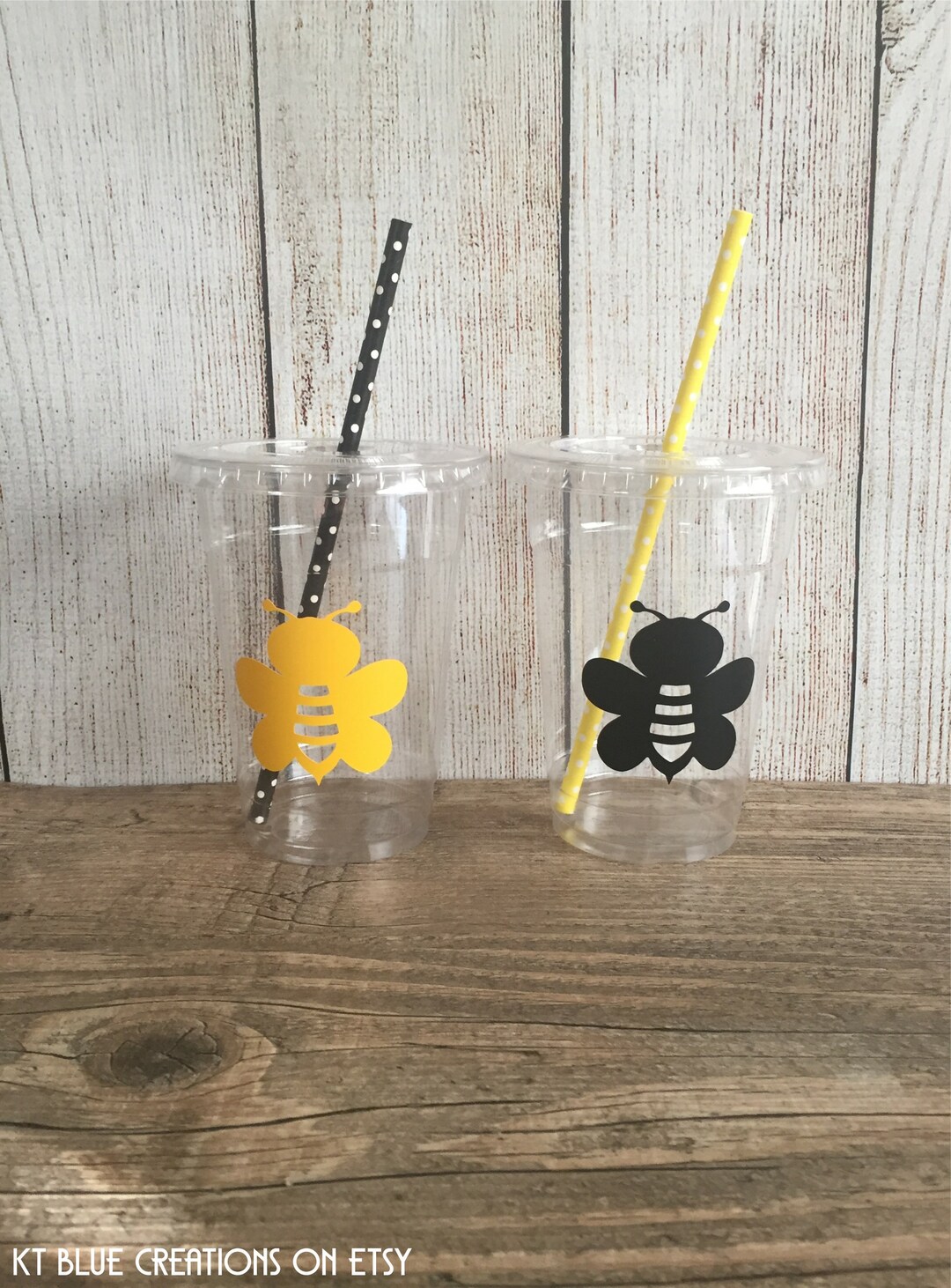 Bumble Bee Party Cups - Bee Birthday - Bee Baby Shower - Disposable ...