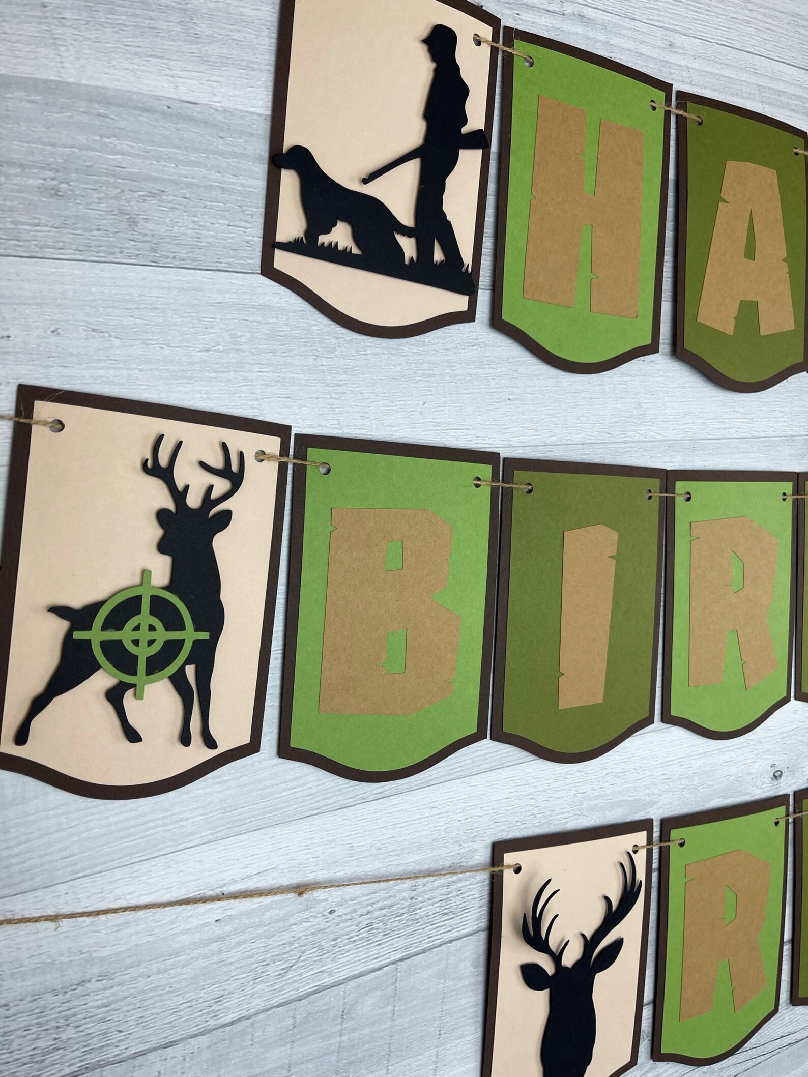Deer Hunting Birthday Banner Hunting Party Decorations | Etsy