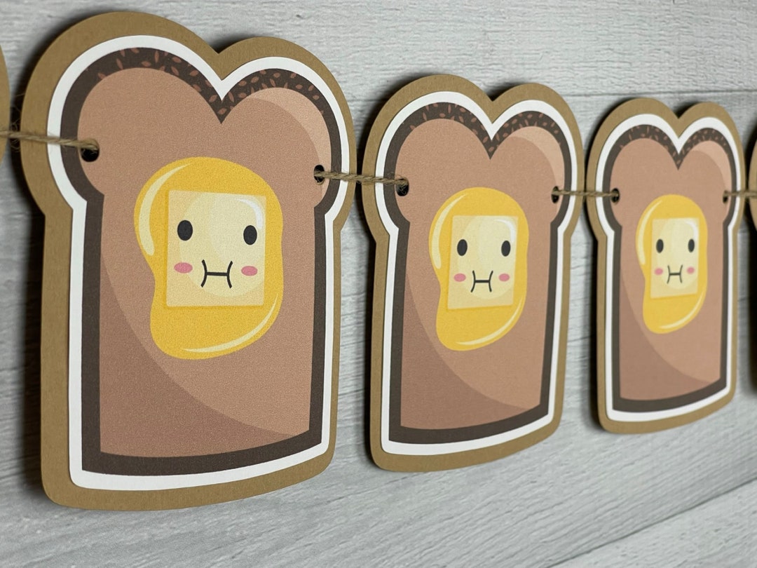 Breakfast Toast Garland - Breakfast Banner - Breakfast Birthday - Bread ...
