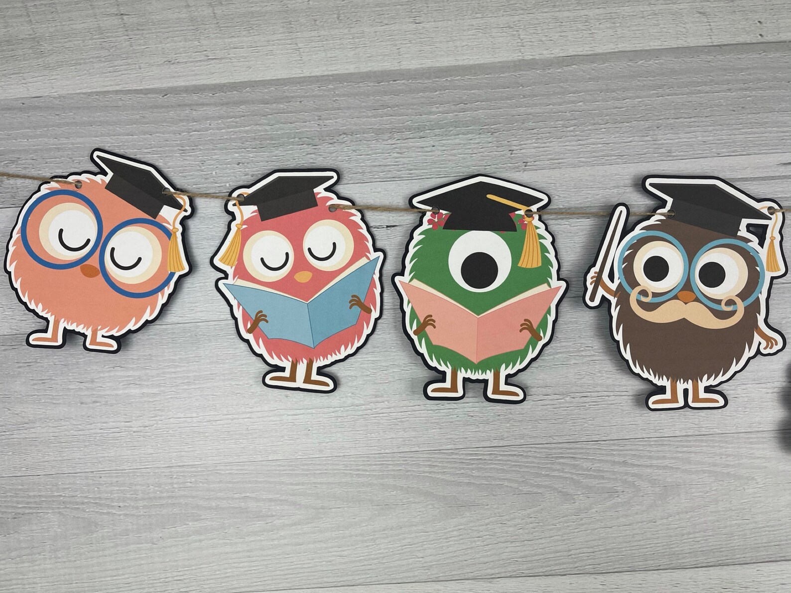 Cute Monster Graduation Garland Elementary School Grad 1st | Etsy
