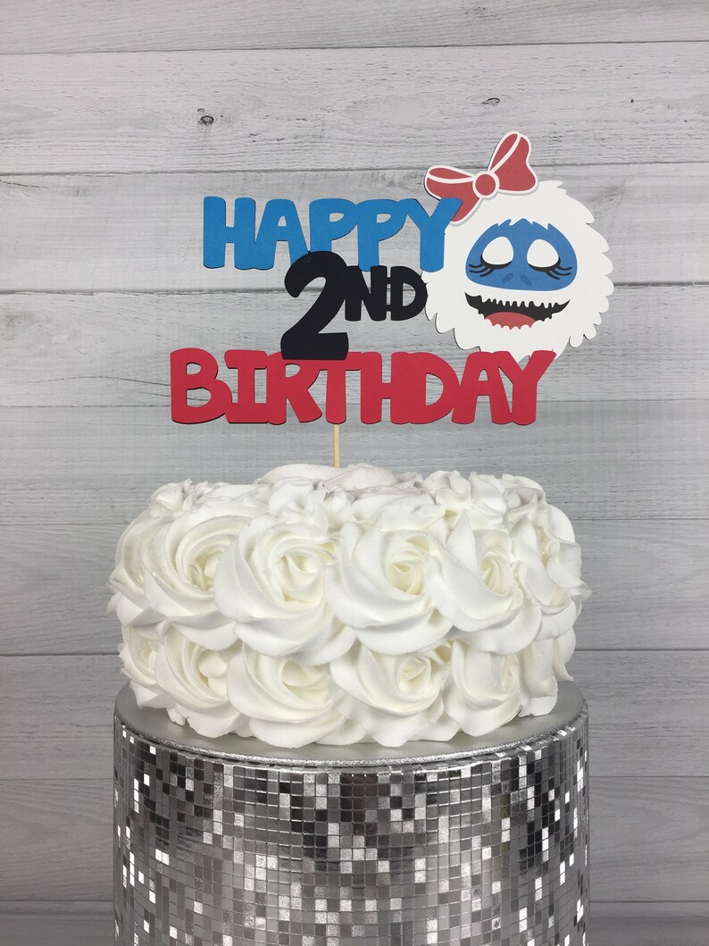 Yeti Boy Cake Topper - Yeti Birthday Cake Topper - Winter Birthday ...