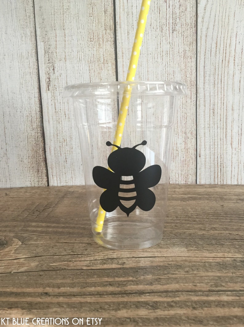Bumble Bee Party Cups Bee Birthday Bee Baby Shower - Etsy