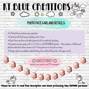 Smiley Face Birthday Custom Face Garland - One Happy Dude - Face Banner ...