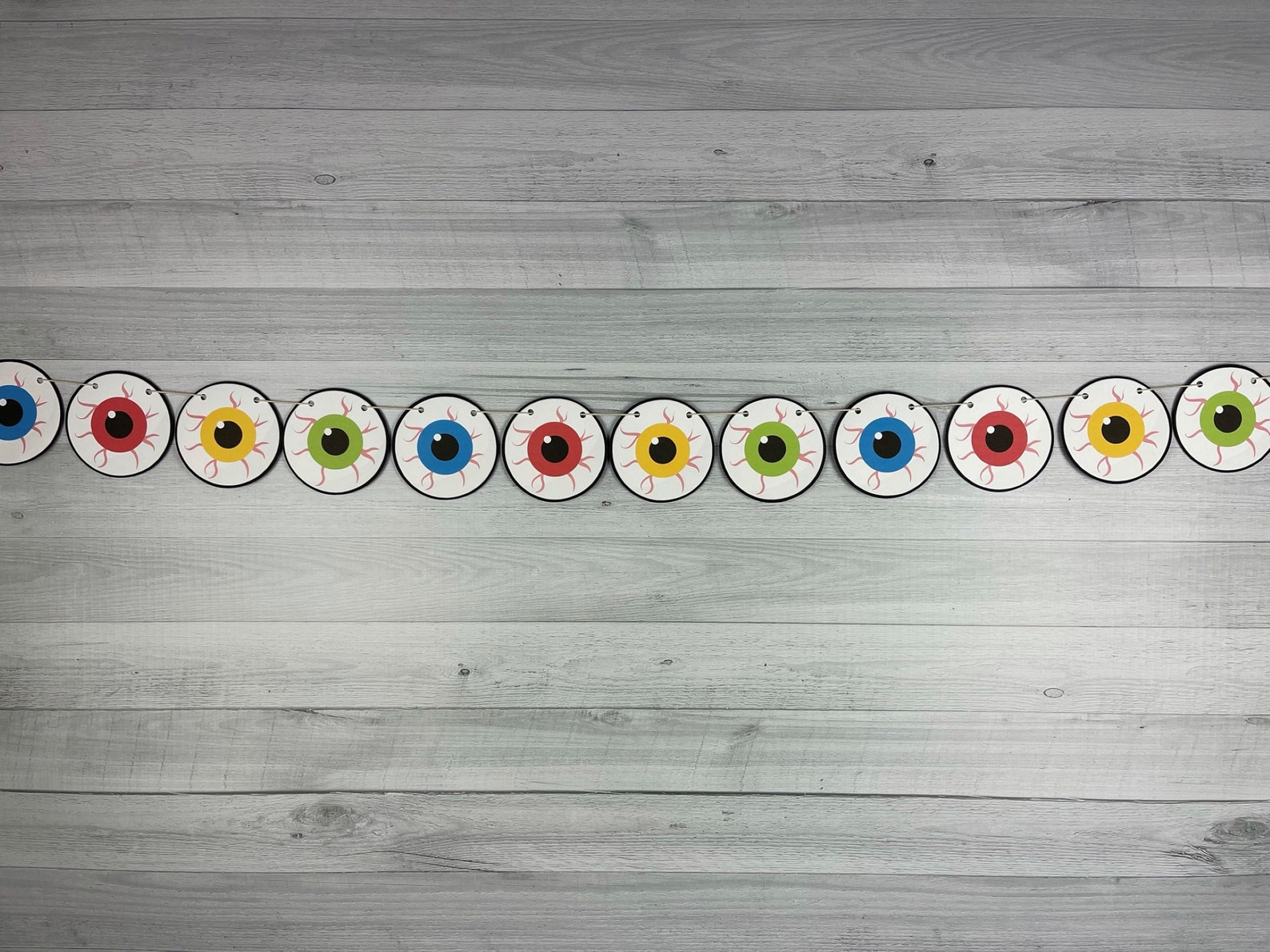 EYEBALL Garland - Eyeball Banner - Scary Eyes Decor - Halloween Party ...
