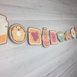 Breakfast Food Garland - Breakfast Banner - Breakfast Birthday - Rise ...