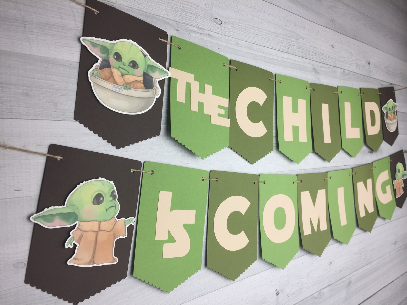 Baby Alien Baby Shower Banner the Child is Coming Banner the Child Baby ...