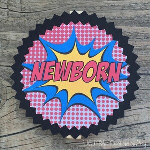 SUPERHERO First Year Photo Clips - First Year Banner - Superhero ...