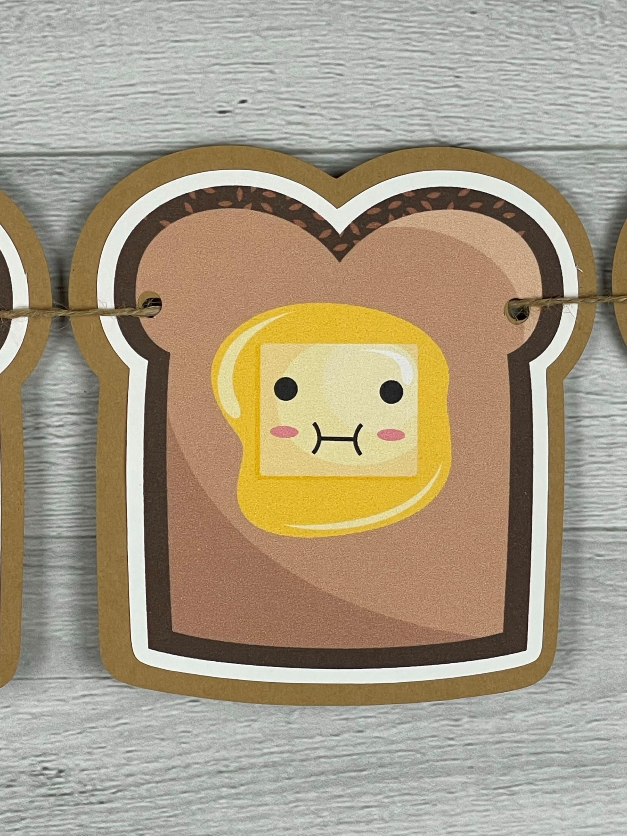 Breakfast Toast Garland - Breakfast Banner - Breakfast Birthday - Bread ...