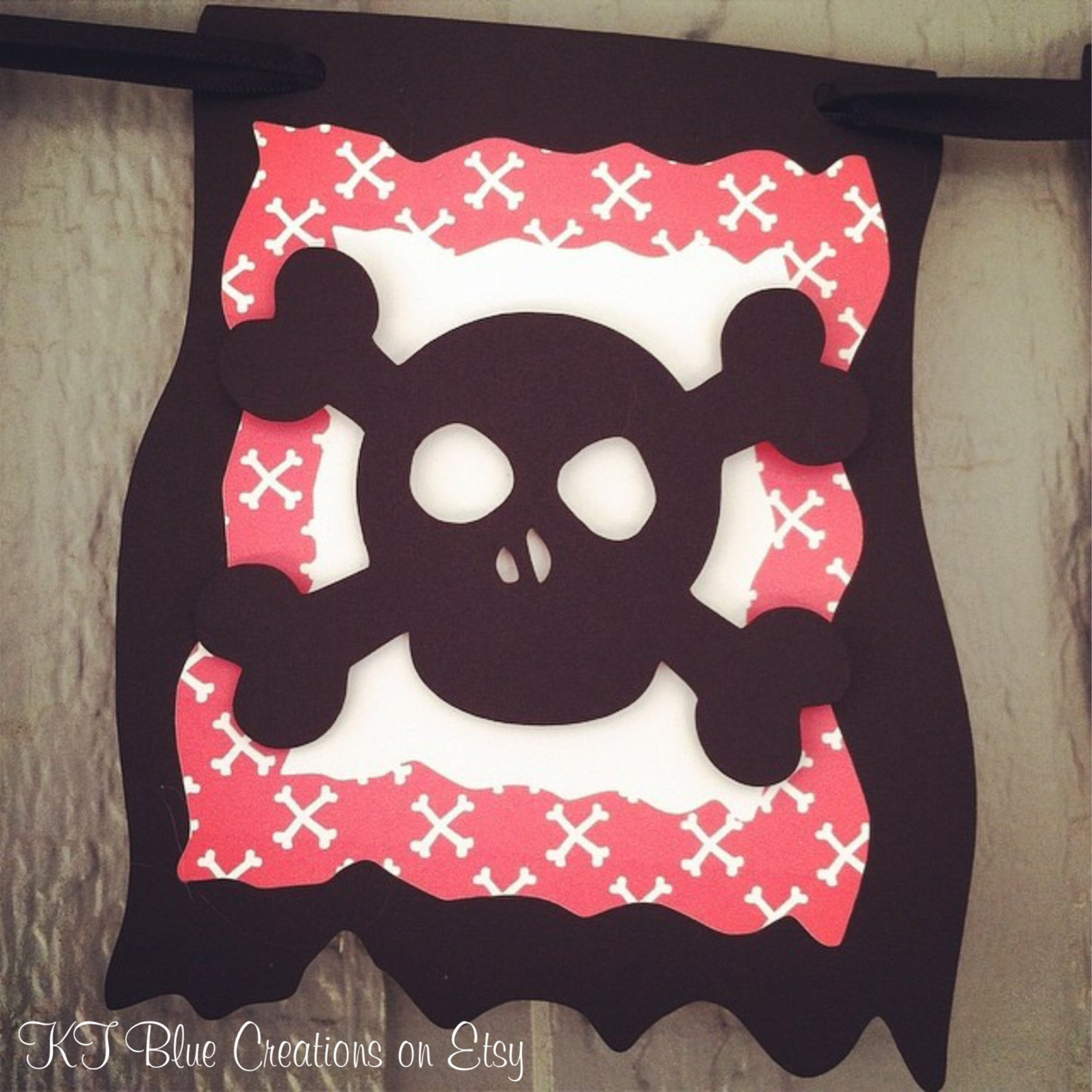 Pirate Birthday Banner - Pirate Banner - Jolly Roger Banner - Pirate ...