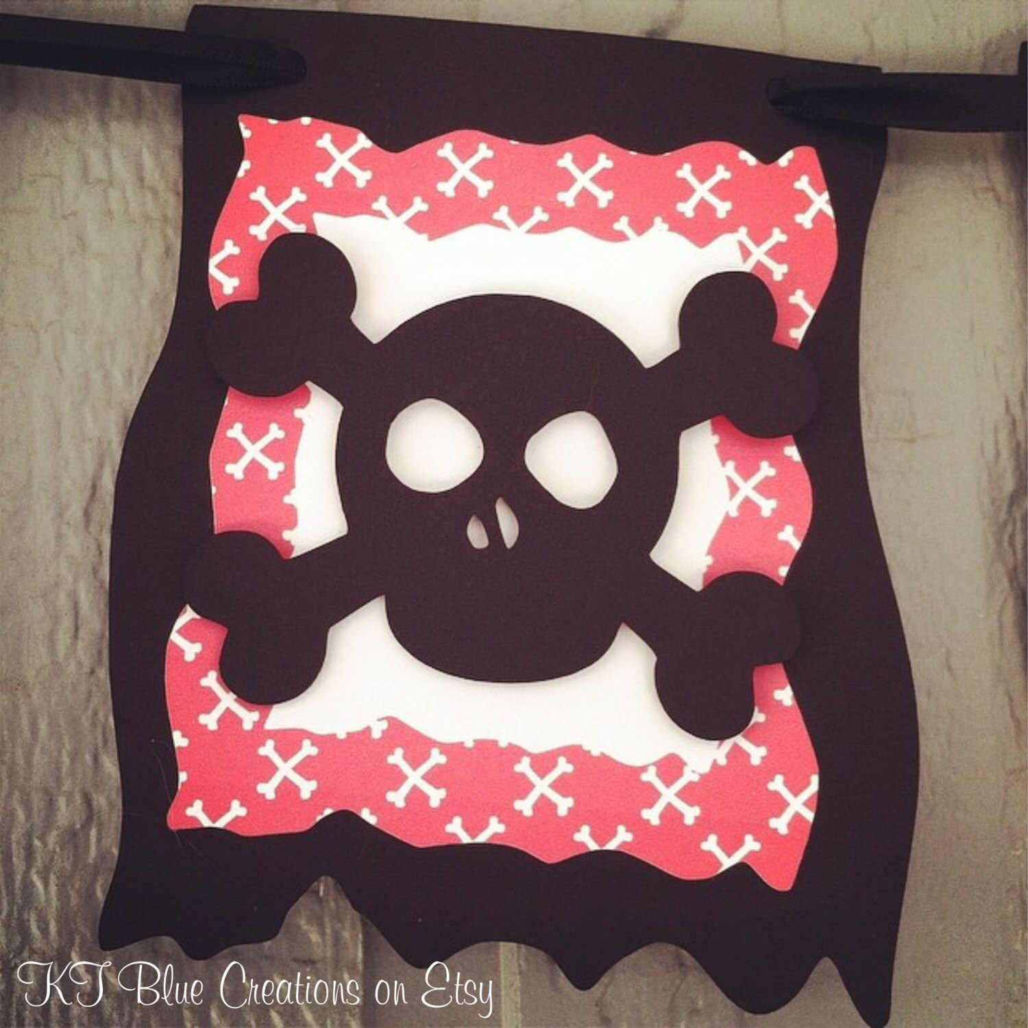 Pirate Birthday Banner - Pirate Banner - Jolly Roger Banner - Pirate ...