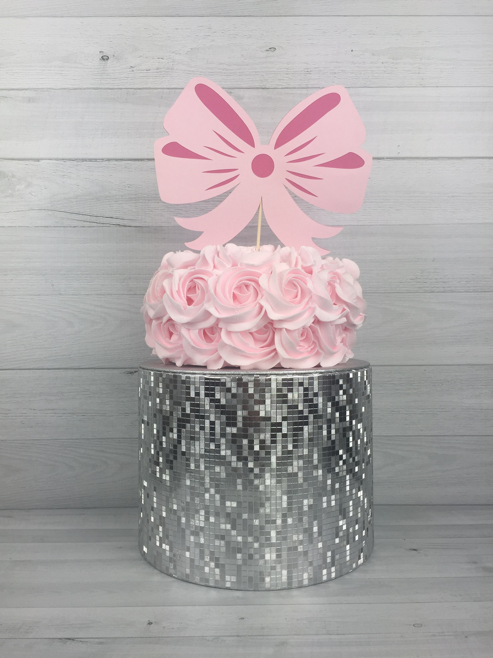HAIR BOW Cake Topper Large Cake Topper Hairbow Cake Topper | Etsy