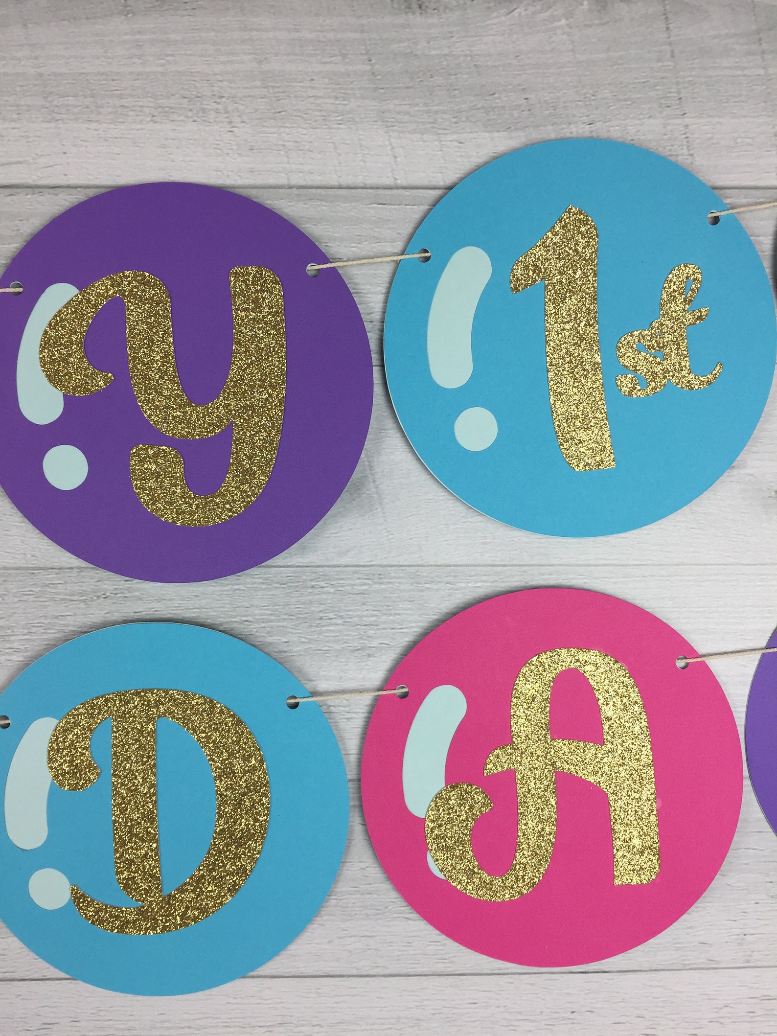 Bubbles Birthday Banner Bubble Birthday Girl Bubble Party - Etsy