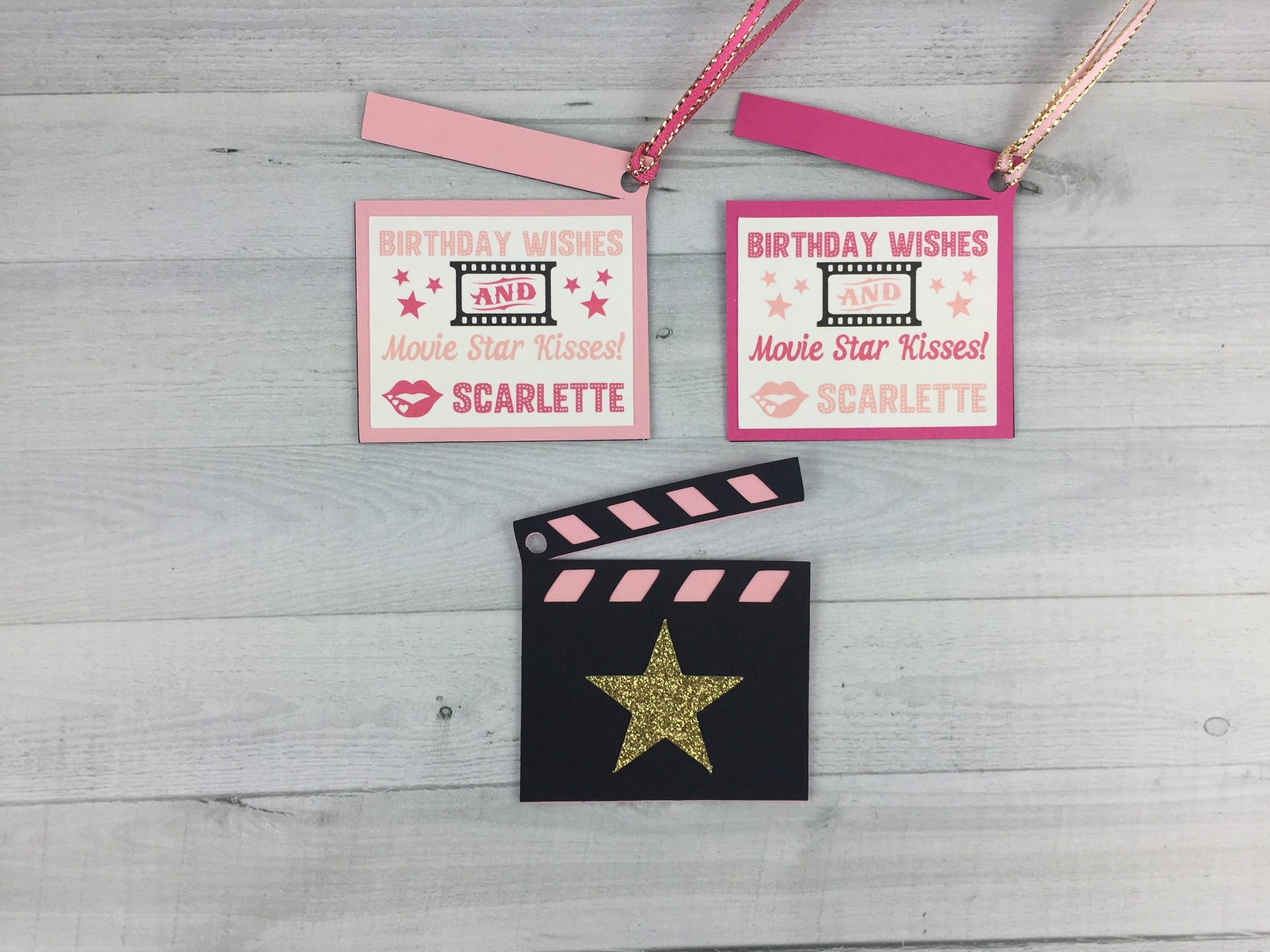 Movie Star Favor Tags Movie Night Birthday Movie Theme - Etsy