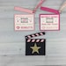 Movie Star Favor Tags Movie Night Birthday Movie Theme Favor Tags ...
