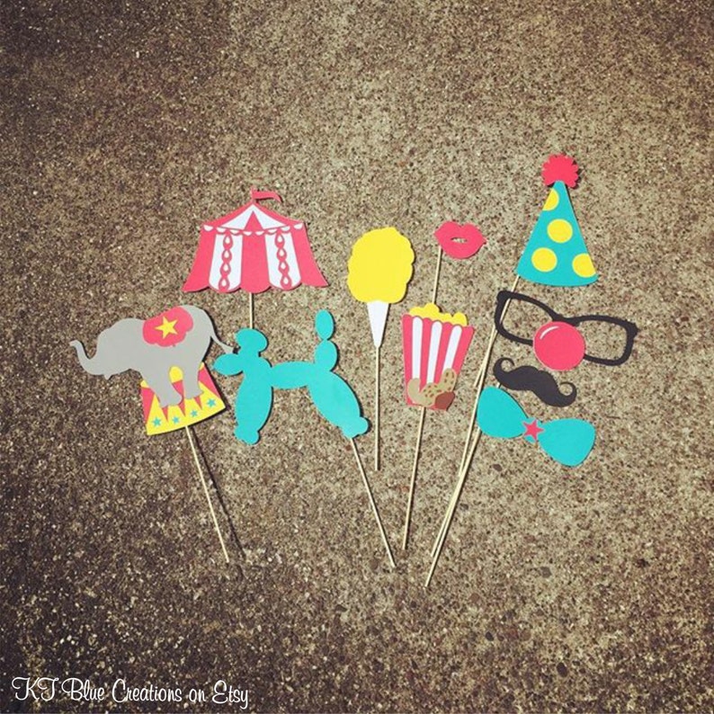 Circus Birthday Photo Props circus Party Props Carnival - Etsy