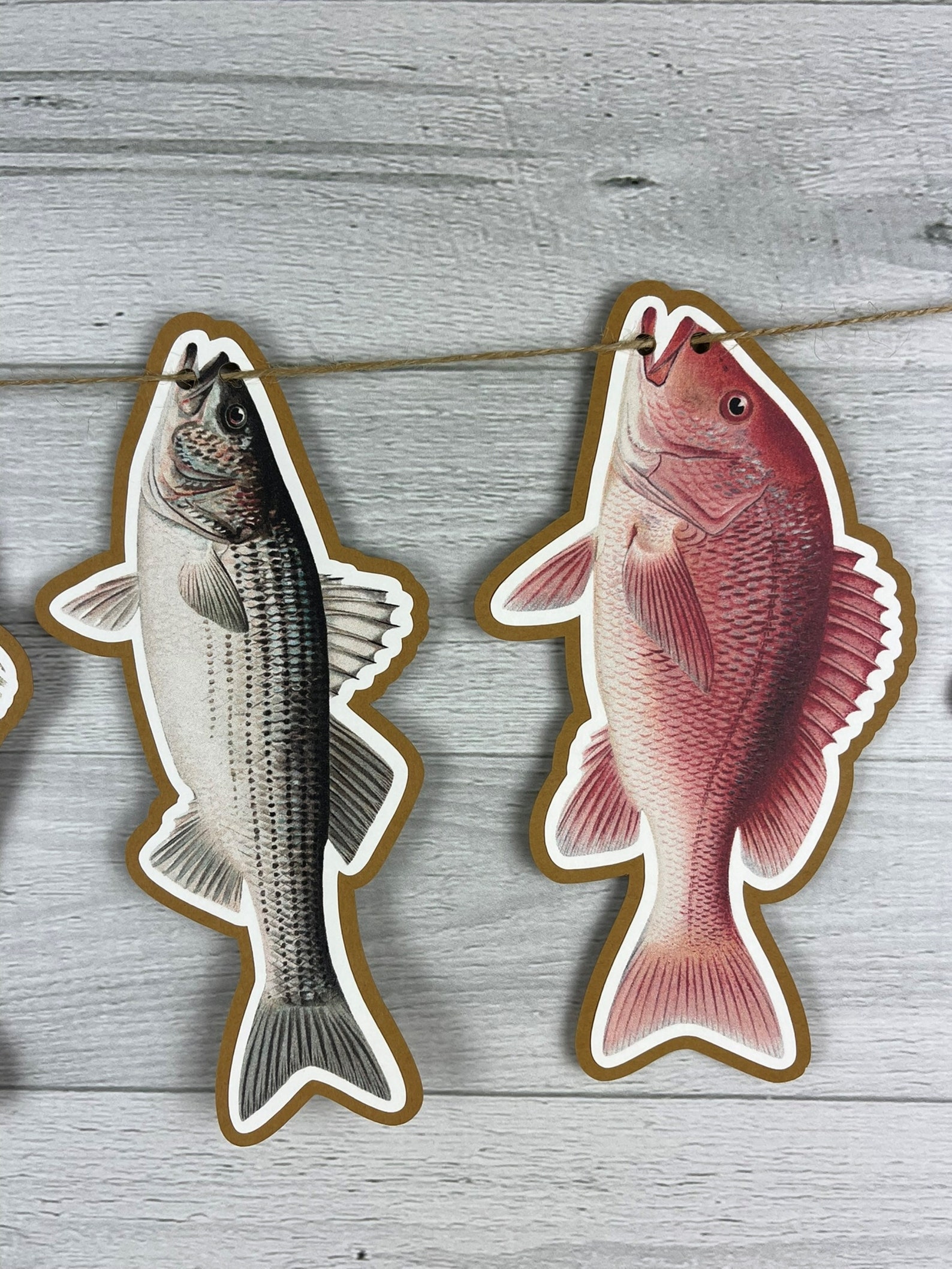 FISH Garland Vintage Fish Garland Realistic Fish Banner - Etsy