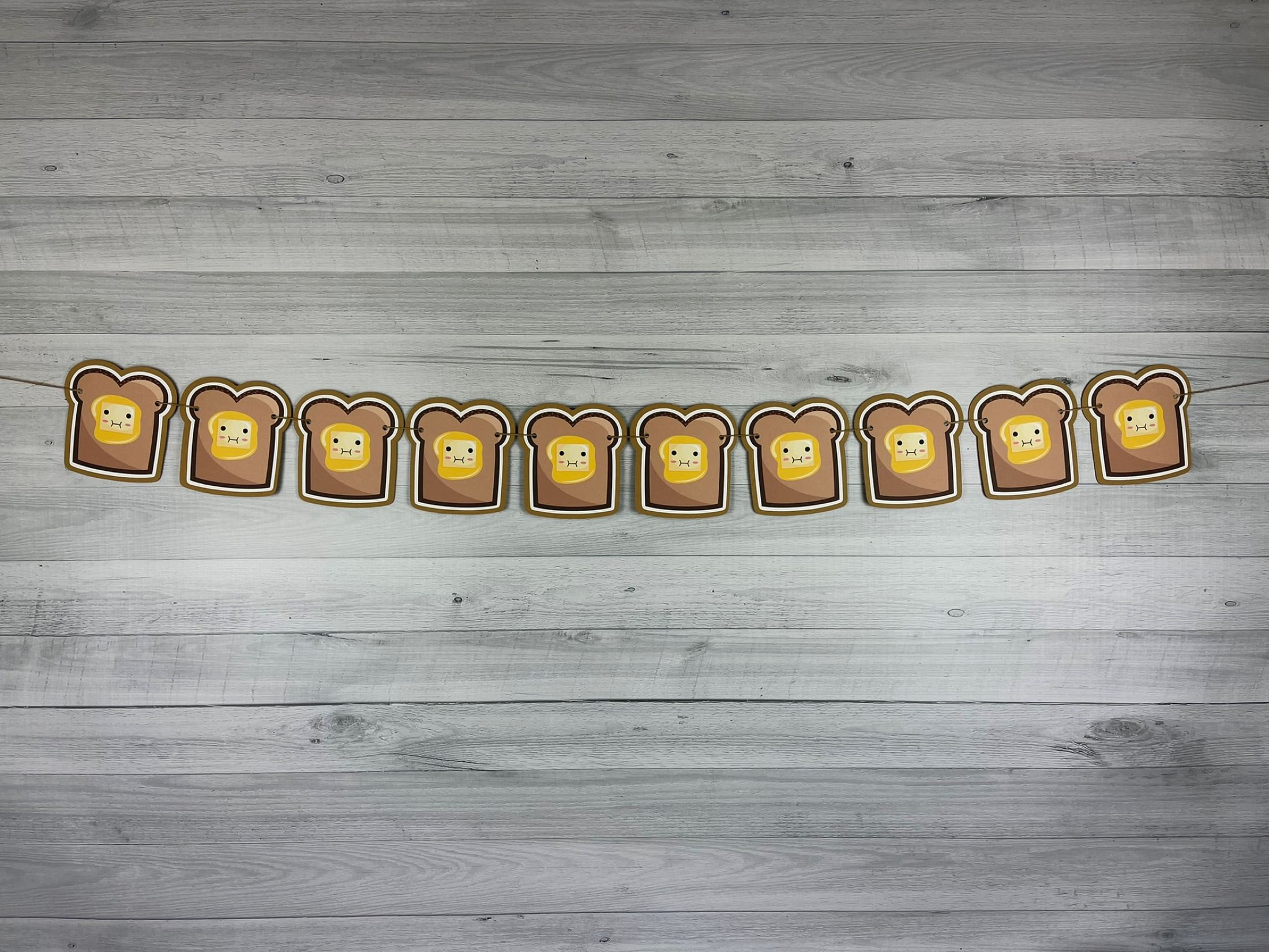 Breakfast Toast Garland - Breakfast Banner - Breakfast Birthday - Bread ...