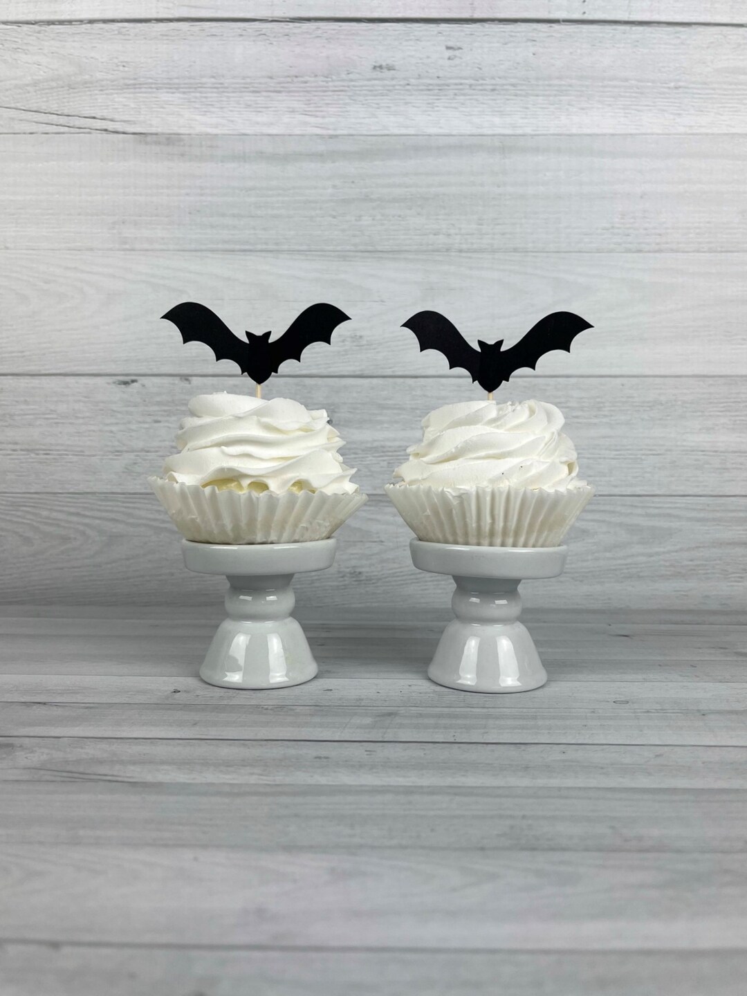 BAT Cupcake Toppers - Halloween Cupcake Picks, Food Picks - Halloween ...